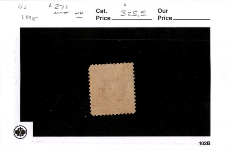 United States Postage Stamp, #271 Mint NH, 1895 Garfield (AB) | United ...