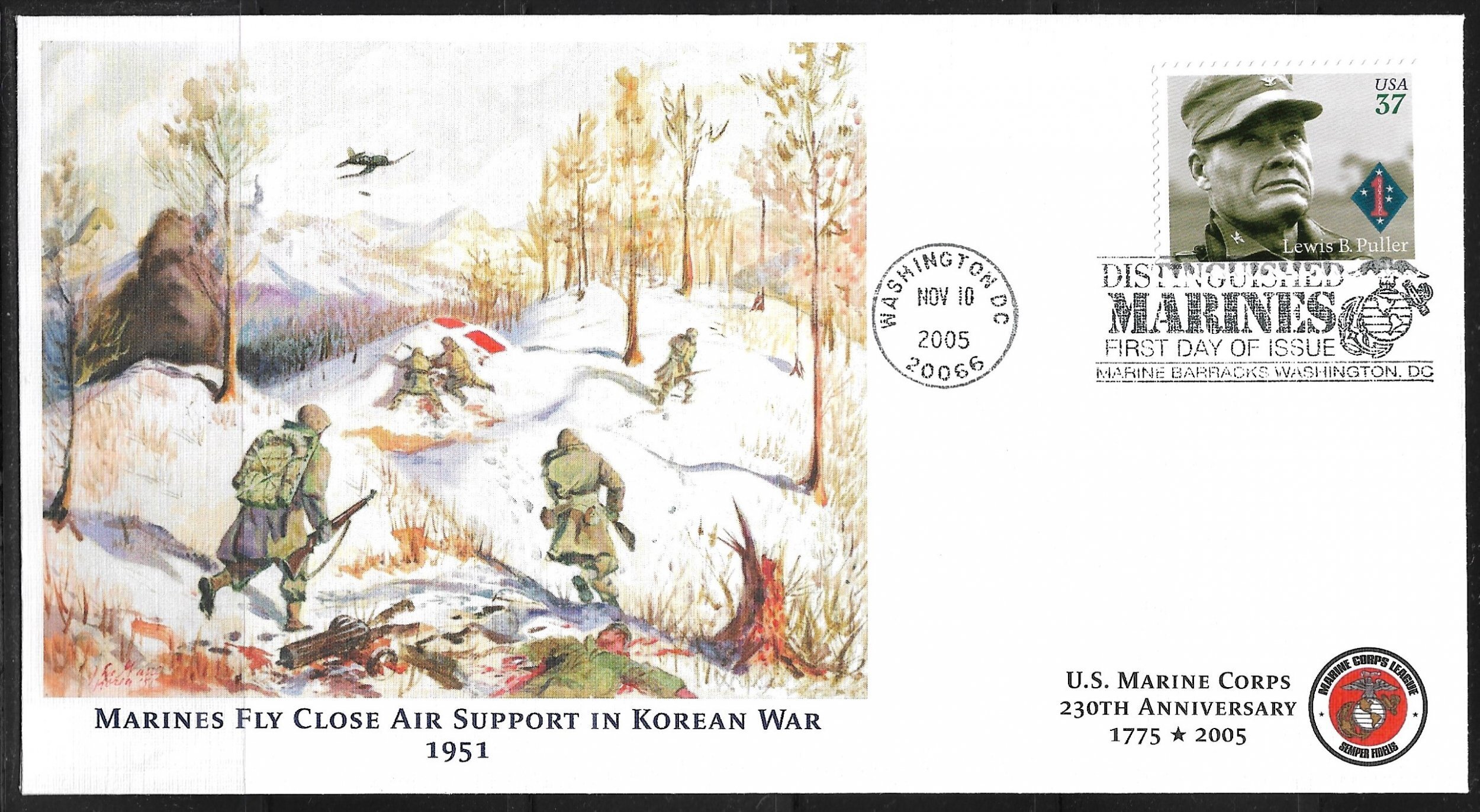 2005 Sc3962 Great Moments in USMC History: Marines in Korea FDC ...