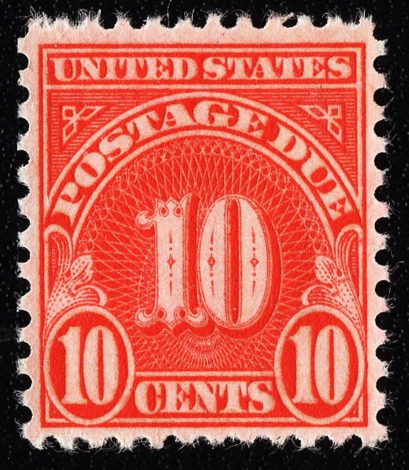 US J84 MNH VF 10 Cent Postage Due Perforated 11 X 10-1/2 | United ...
