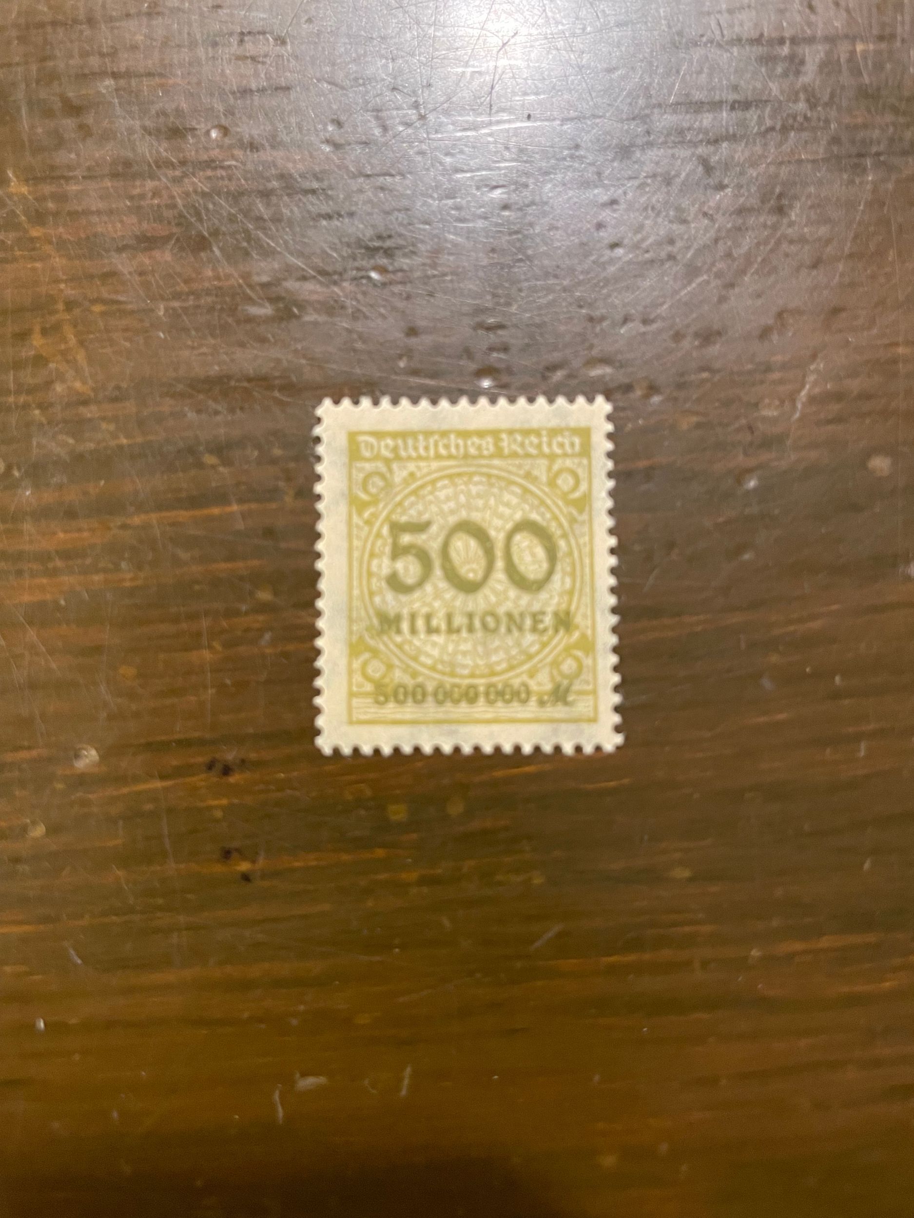 Germany SC 293 MNH 500m Mk (Olive Green) Large Number (6) VF/XF ...