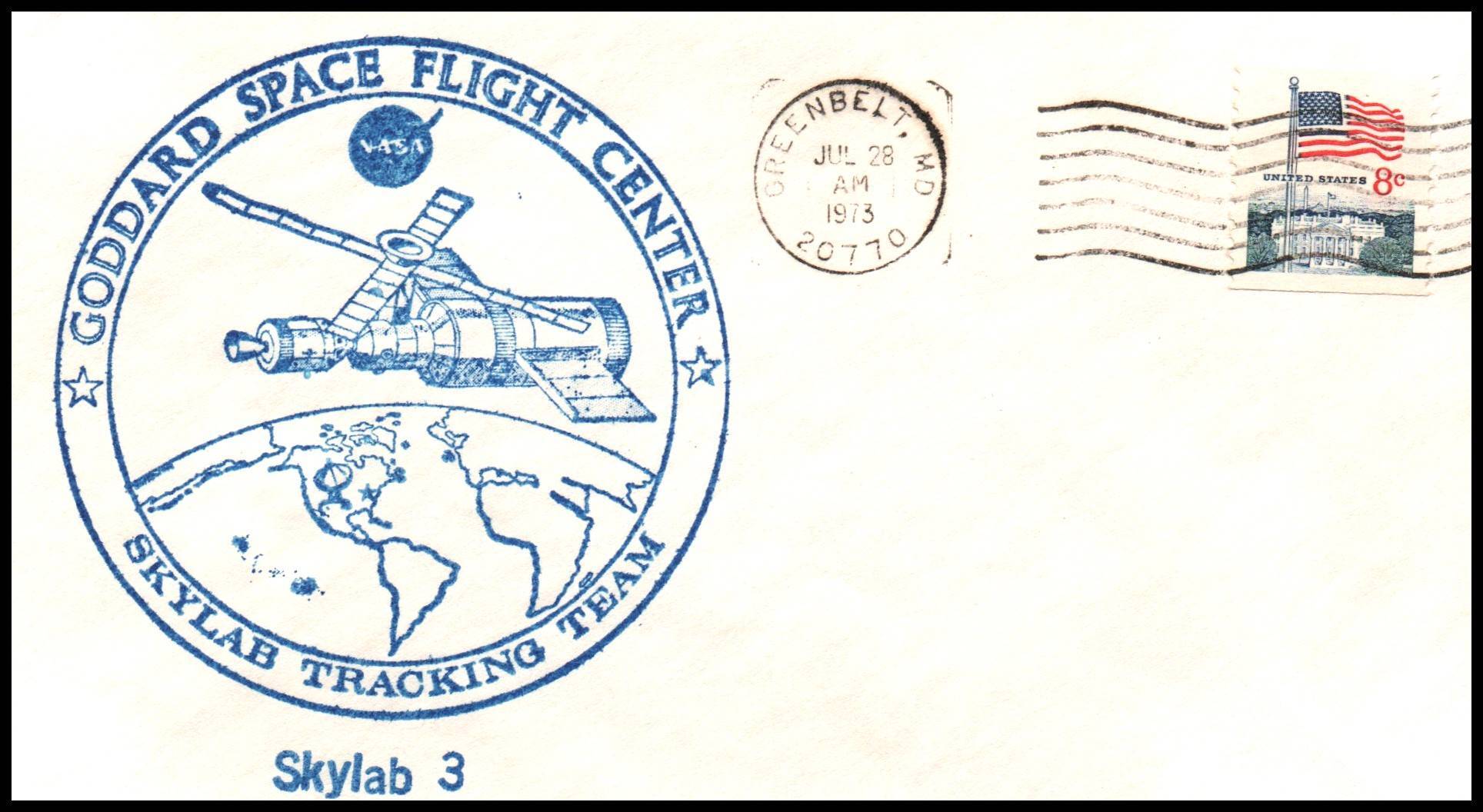 US Skylab III Tracking Goddard Space Center 1973 Space Cover | United ...