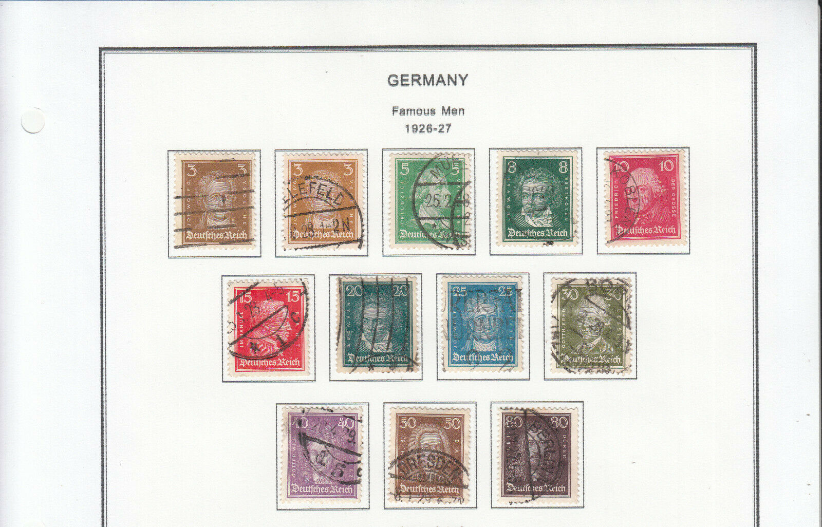 Germany - 1923/1942 stamp collection on pages include many complete ...