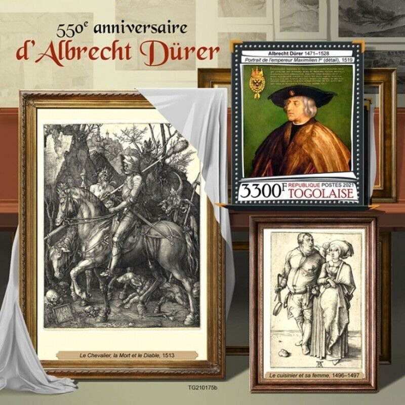 Togo - 2021 German Artist Albrecht Durer - Stamp Souvenir Sheet ...