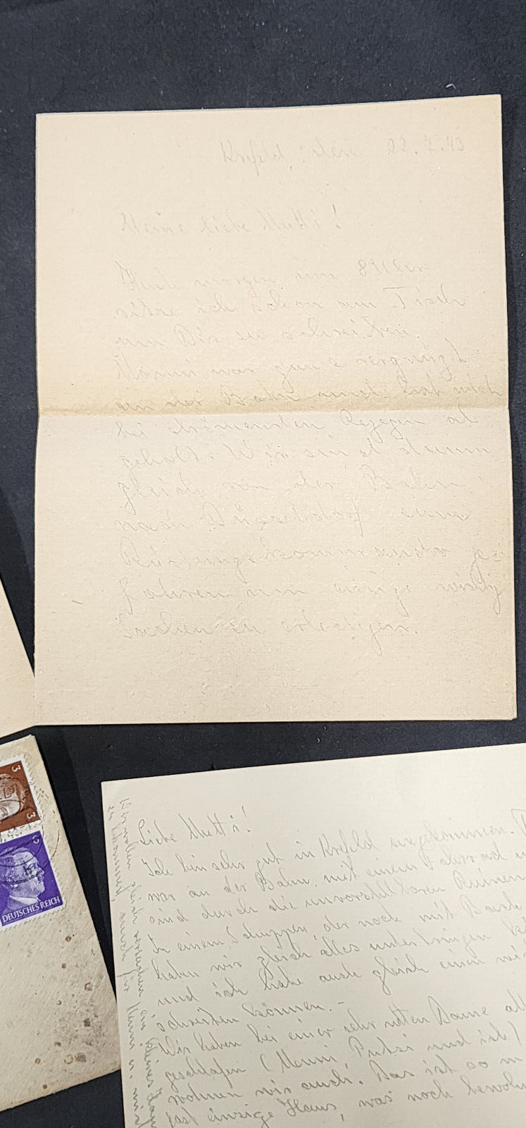 WW2 WWII Nazi Germany Third Reich cover w letters Adolf Hitler stamps ...