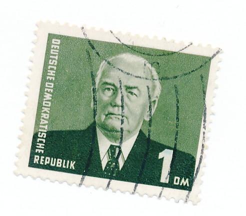 Germany DDR 1953 - Scott 121 used - 1 m, Pres. Wilhelm Pieck | Europe ...