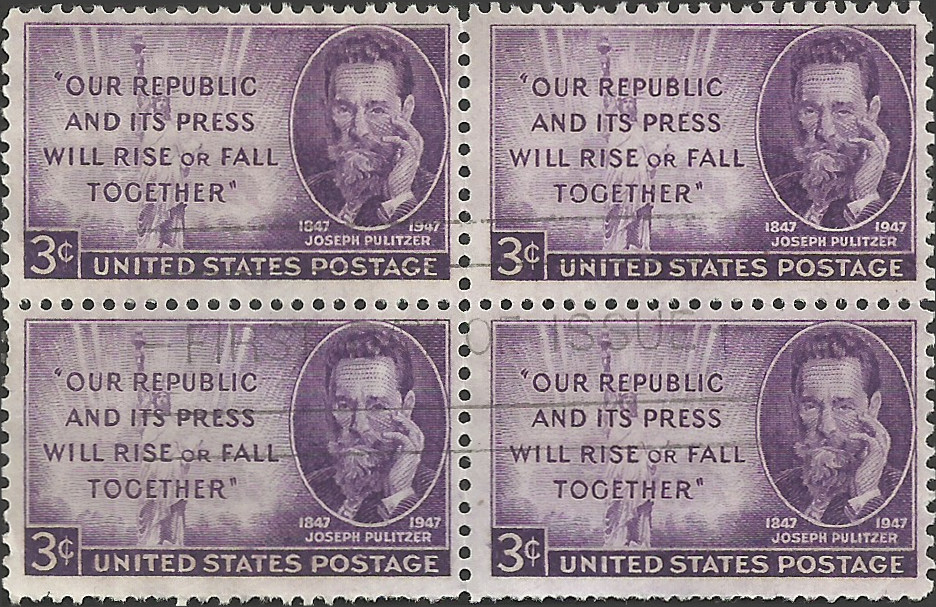 # 946 USED JOSEPH PULITZER / HipStamp