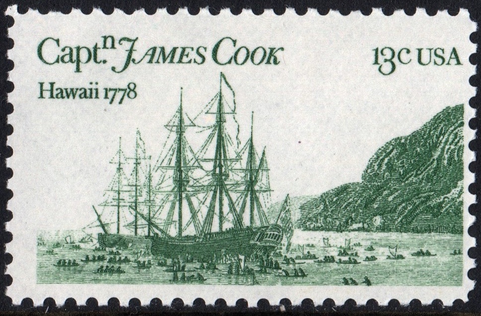 SC#1733 13¢ Captain Cook Hawaii 1778 Single (1978) MNH | United States ...