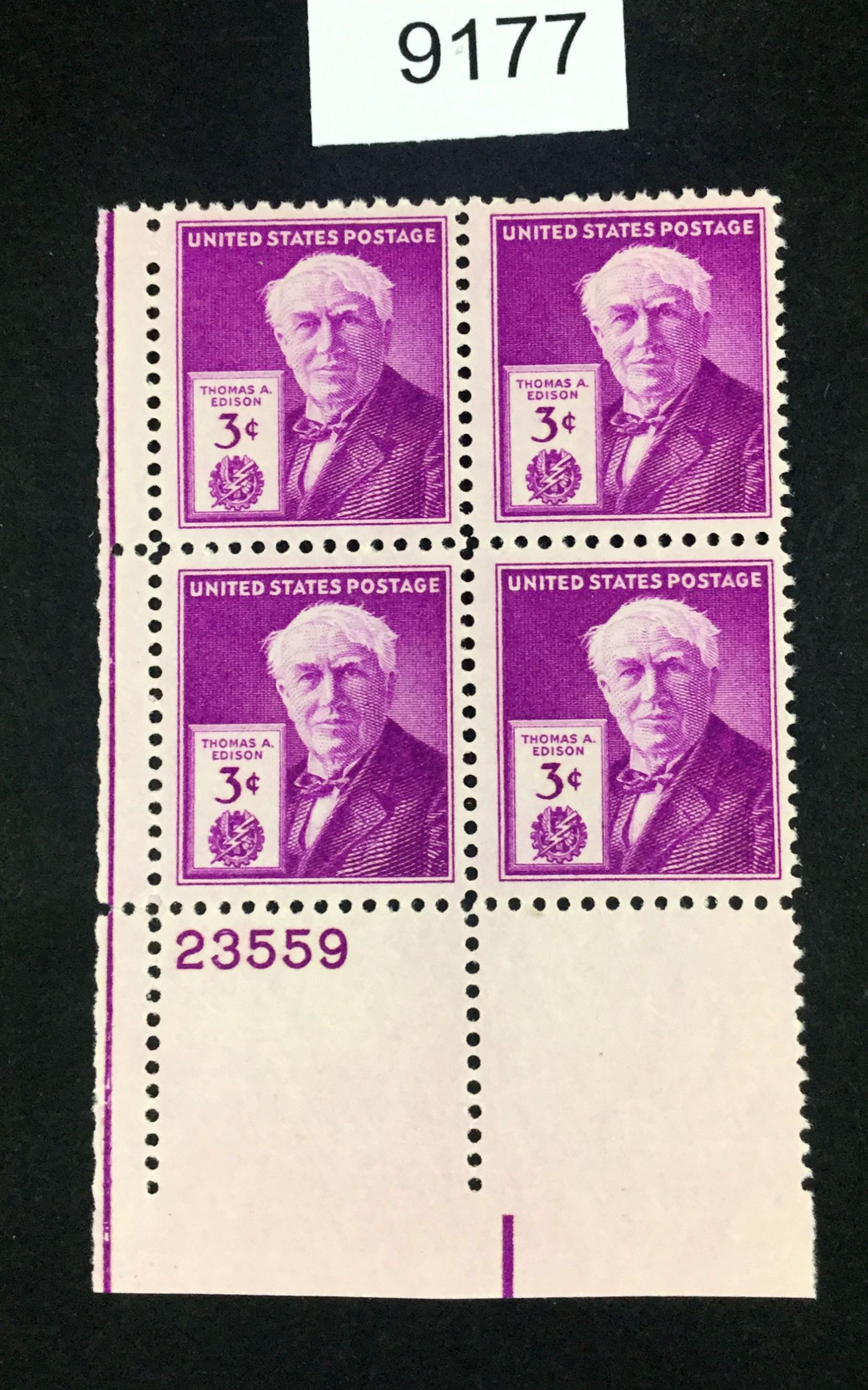 US Stamps #945 1947 Mint OG NH Plate Block LOT #9177 | United States ...