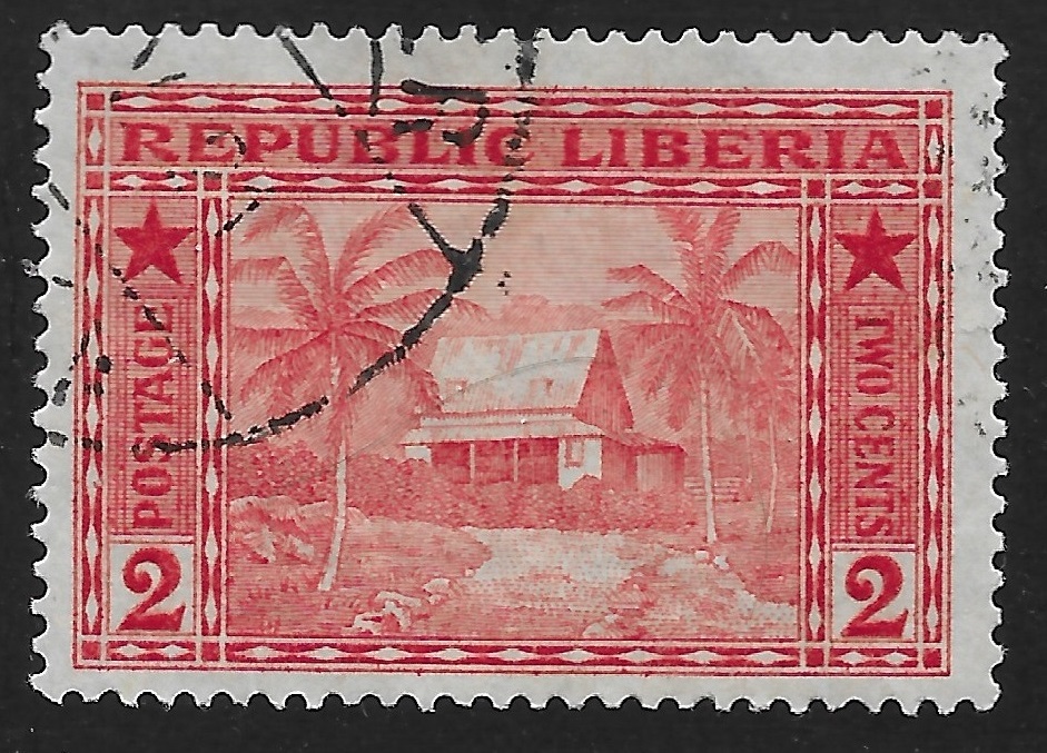 Liberia #134 2c Liberian House | Africa - Liberia, General Issue Stamp ...