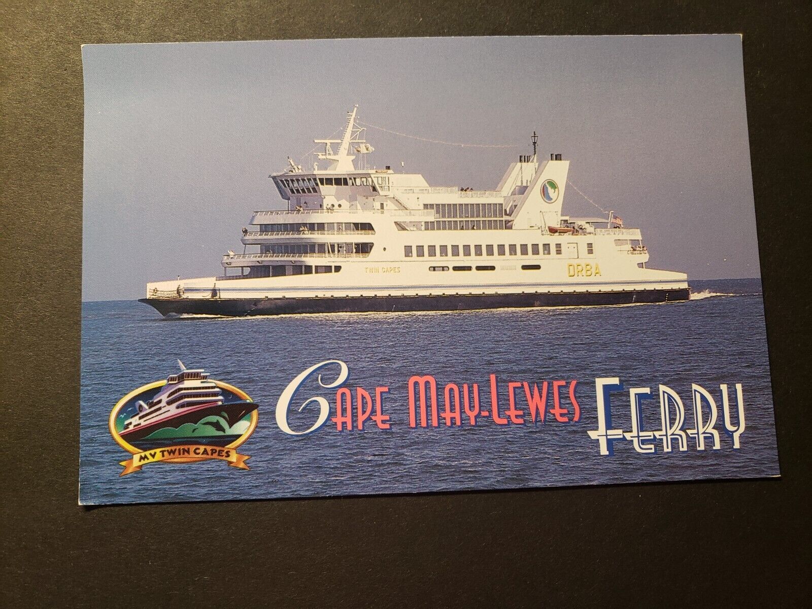 Ferry MV TWIN CAPES Naval Cover Unused Postcard CAPE MAY-LEWES, DE ...
