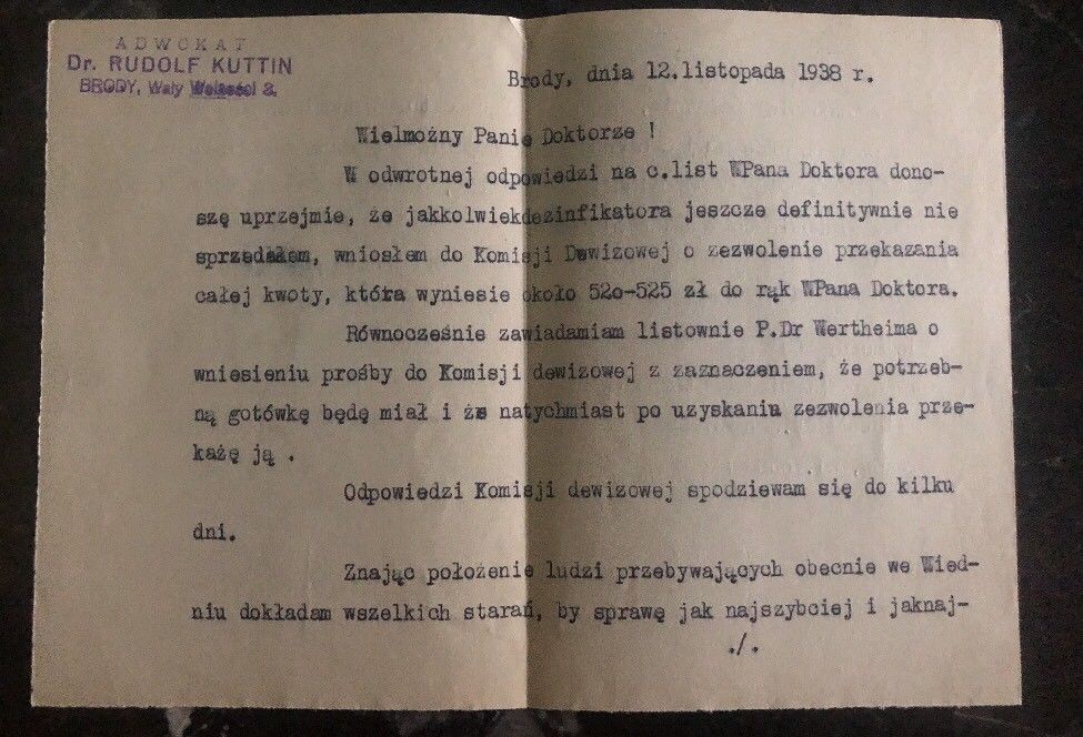 1935 Brody Poland Cover to Krakow Letter Enclosed / HipStamp