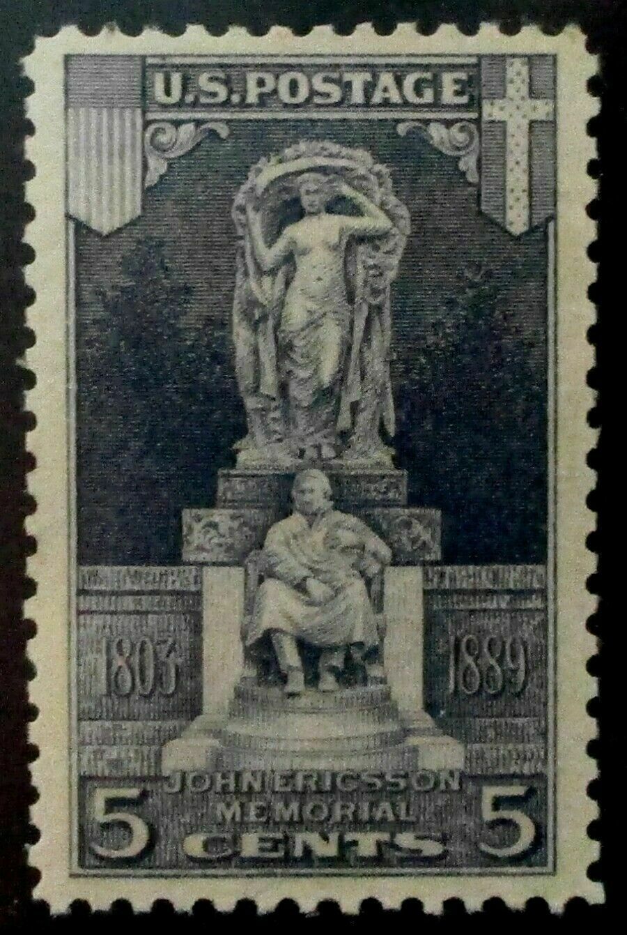 1926 US Stamp Scott #628 5 Cent Statue of John Ericsson Ericsson ...