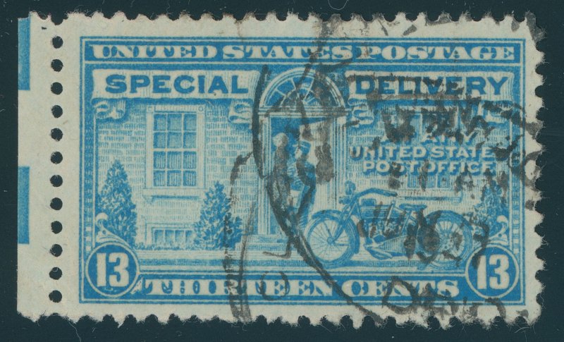 US #E17 13 cent Special Delivery; Used; One Straight Edge with Color ...