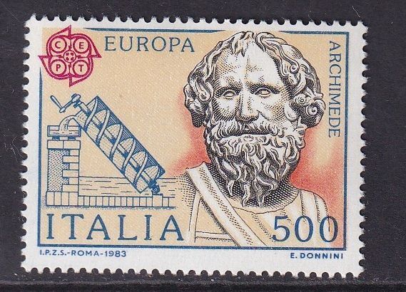Italy #1559 Mint Hinged 1983 Europa 500 l Archimedes | Europe - Italy ...