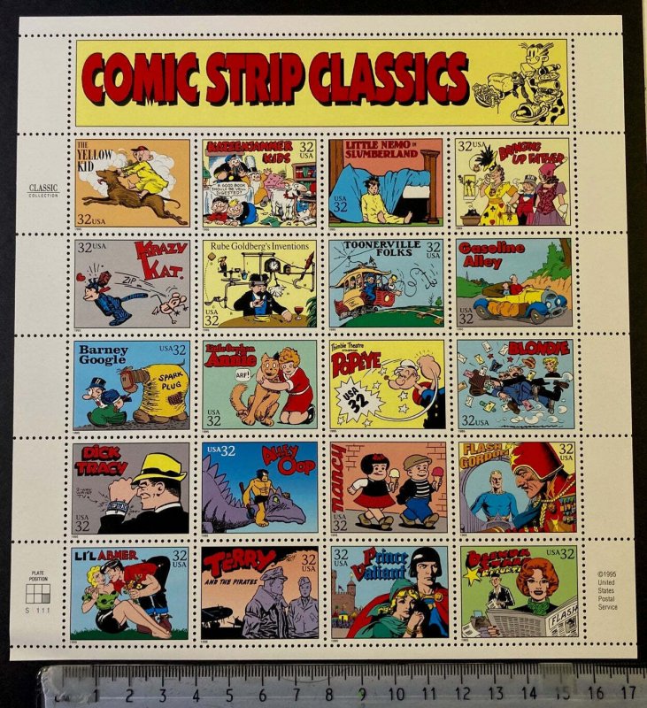USA 1995 Comic Strip Classics Popeye Nancy Dick Tracey Flash Gordon ...