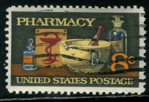 1473 US 8c Pharmacy, used | United States, General Issue Stamp / HipStamp