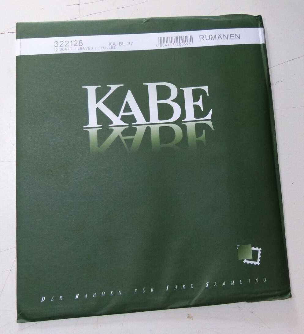 Kabe luxury linen hinged stamp album pages - Titled Romania - pack of ...