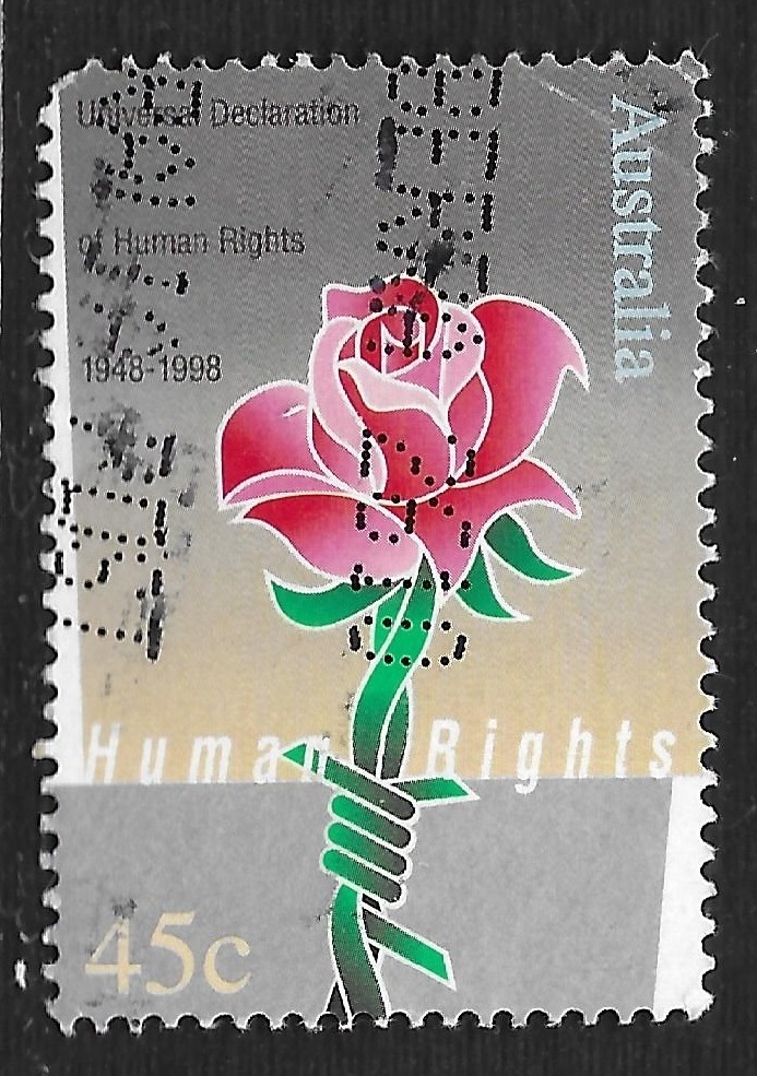 Australia #1712 45c Universal Declaration of Human Rights, 50th Anniv ...