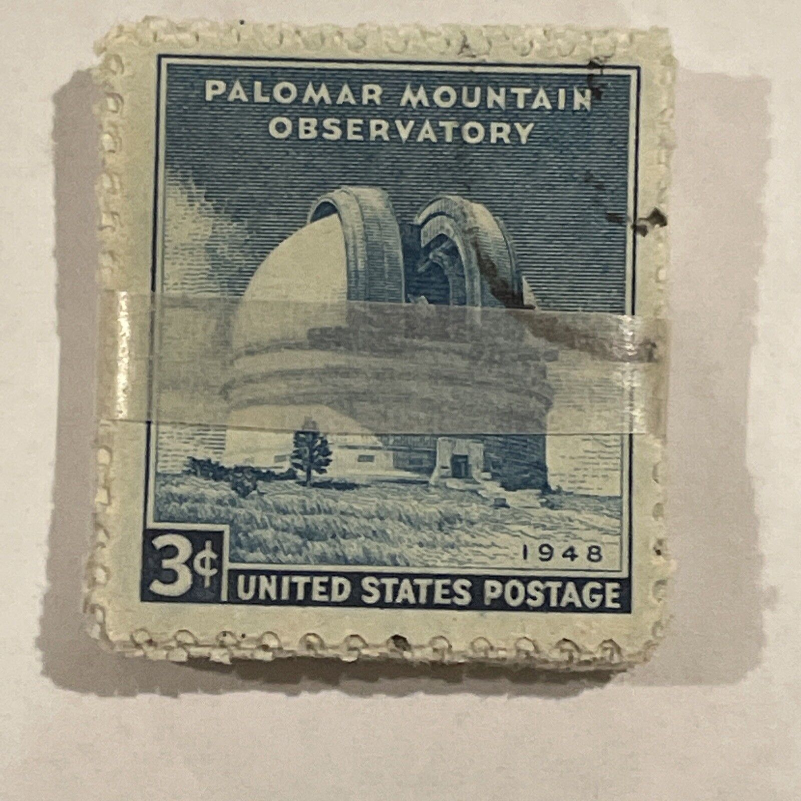 Blue Postage Stamps For Crafting; 50 Copies, Palomar Observatory, Scott ...
