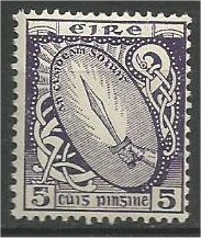 IRELAND, 1922, MNH 5p, Sword Scott 72 | Europe - Ireland, General Issue ...