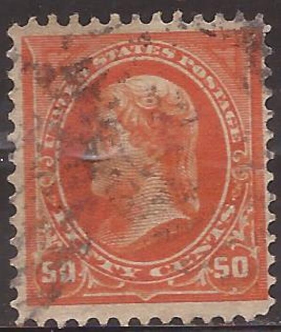US Stamp - 1895 50c President Thomas Jefferson - Stamp - Canceled ...
