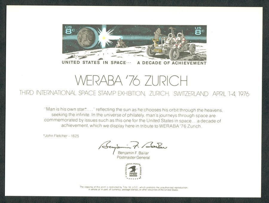 US SC45 WERABA 76 Zuruch Souvenir Card | United States, Back of Book ...