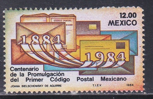 Mexico # 1344, Postal Code Centennial, Mint NH | Central & South ...