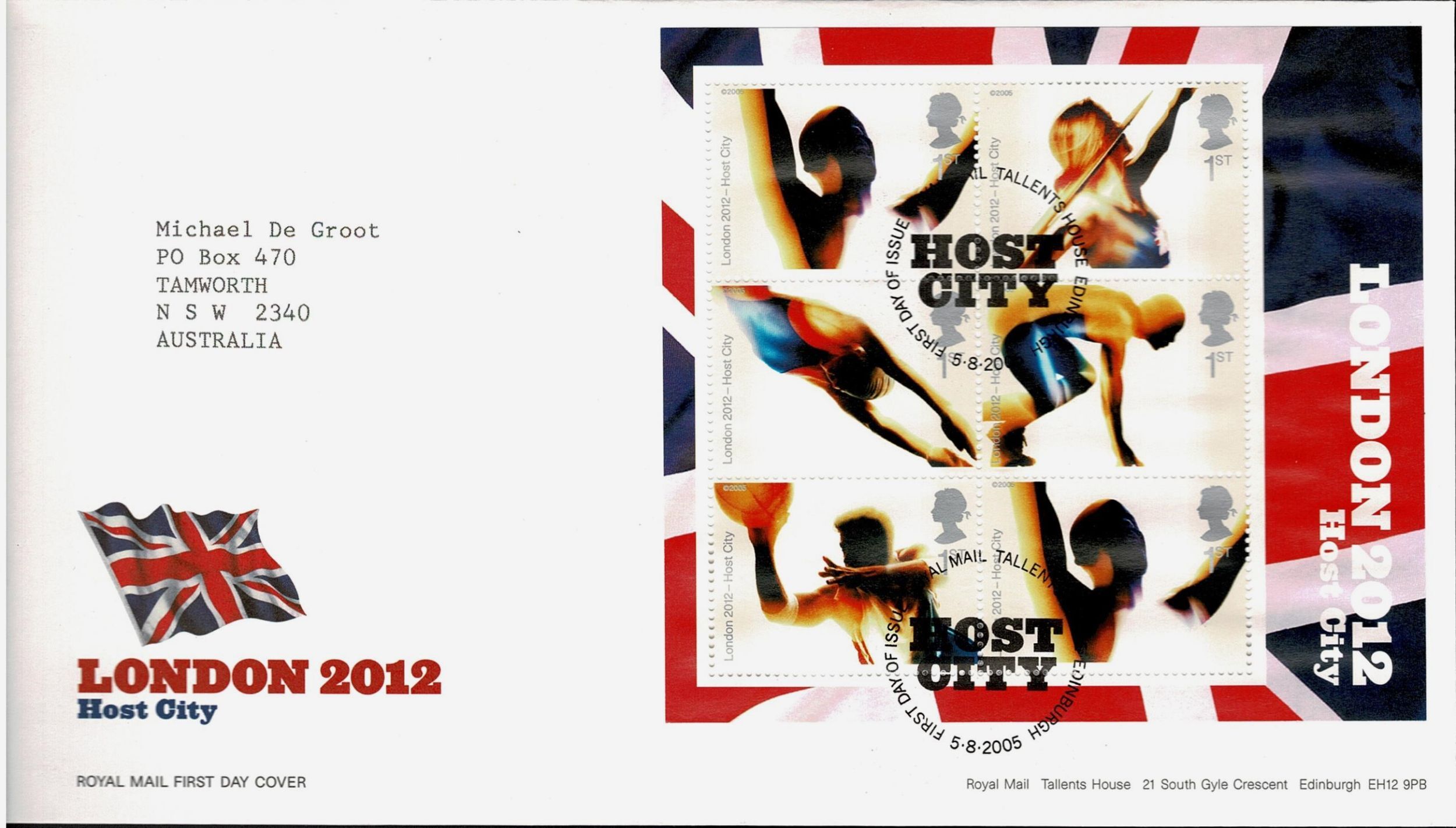 Great Britain 2005 London 2012 Olympics Host City Sheetlet FDC | Great ...