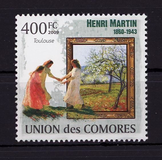Art Famous Impressionist Henri Martin Individual Stamp Mint NH ...
