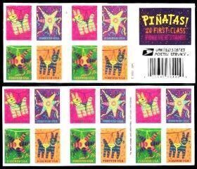 U.S.#5812-5815 Pinatas 66c FE Booklet Pane of 20, MNH. | United States ...