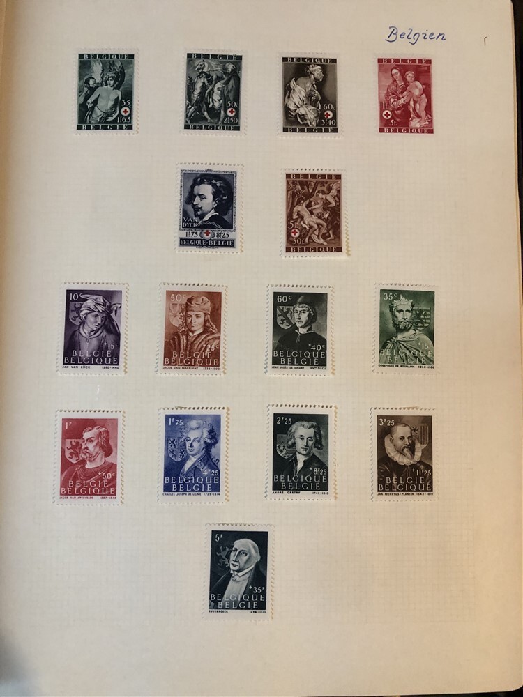 BELGIUM; Early 1900s-40s fine Collection of Sets and Ranges on Album ...