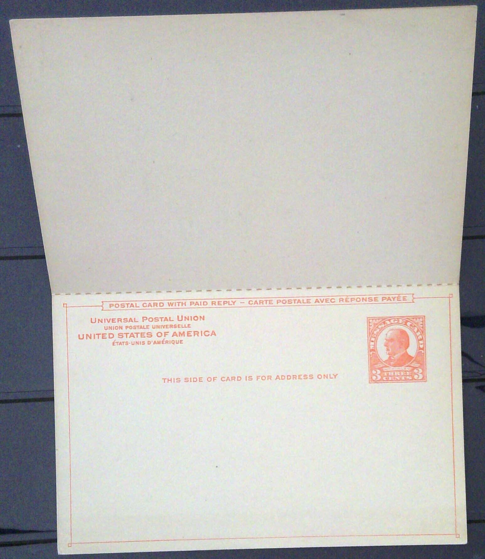Scott #UY2&UY12 - Paid Reply Postal Cards Lot - Unused - 1893&1926 ...