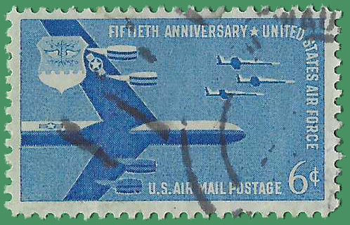 Scott C49 6c 50th Anniversary U.S. Air Force 1957 Used | United States ...
