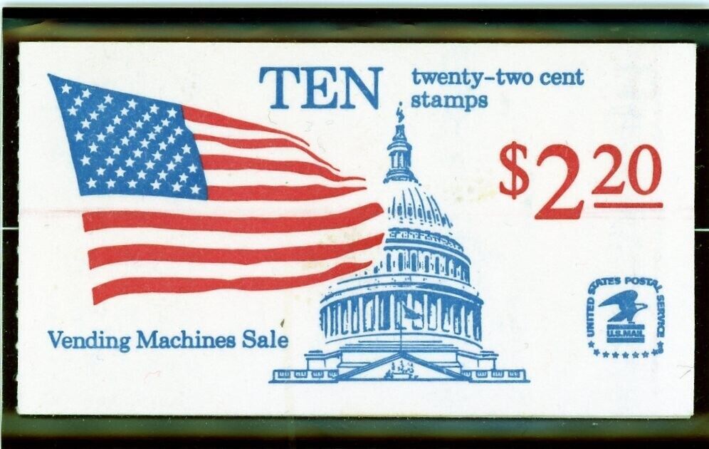 US 2116a (BK145) Flag Over Capitol 22c - Folded Booklet of 10 - MNH ...