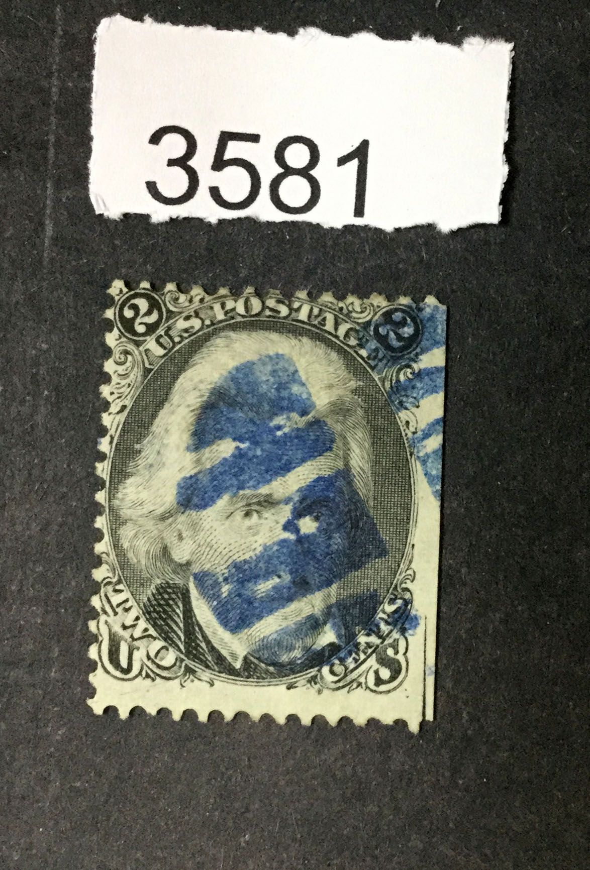 US Stamps #73 Used Blue LOT #3581 | United States, General Issue Stamp ...