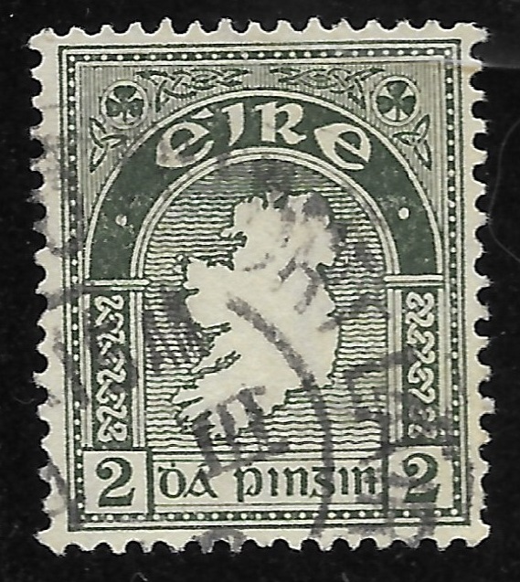 Ireland #109 2p Map of Ireland | Europe - Ireland, General Issue Stamp ...