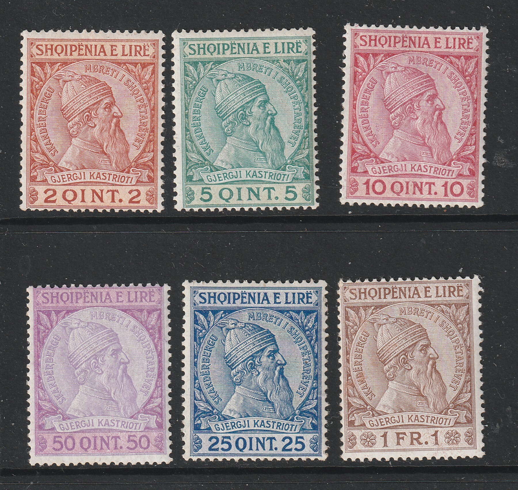 Albania the 1913 set mint but browned gum | Europe - Albania, Stamp ...