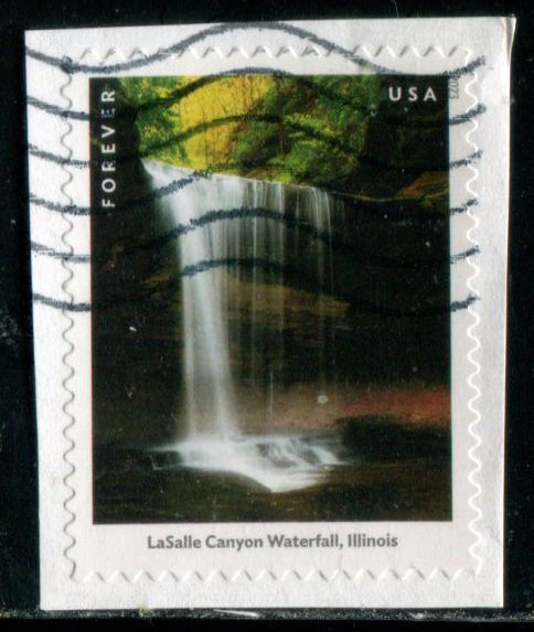 5800k US (63c) Waterfalls - LaSalle Canyon Waterfalls SA, used on paper ...