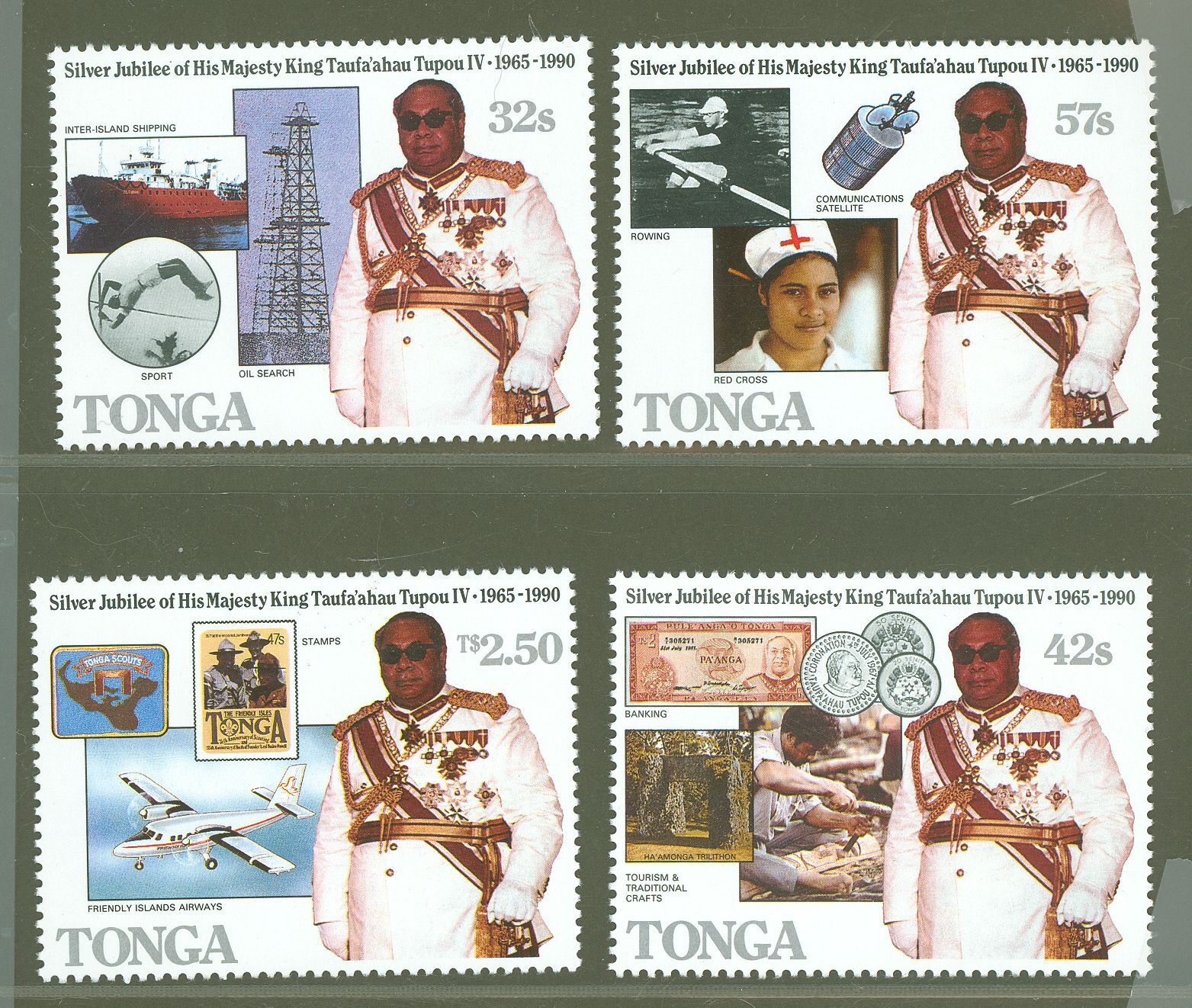Tonga #668-671 Single (Complete Set) (King) | Australia & Oceania ...