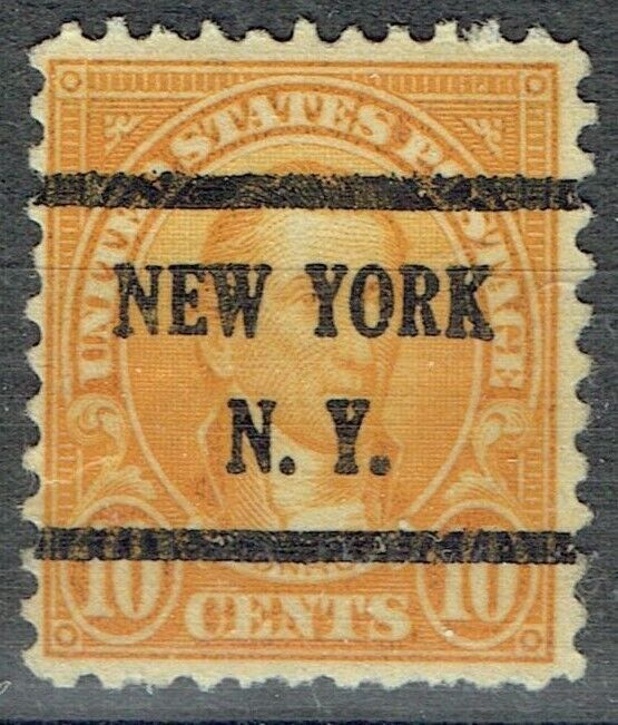 1926 10c MONROE w/Bureau precancel (642-43) f/NEW YORK NY. Nice stamp ...
