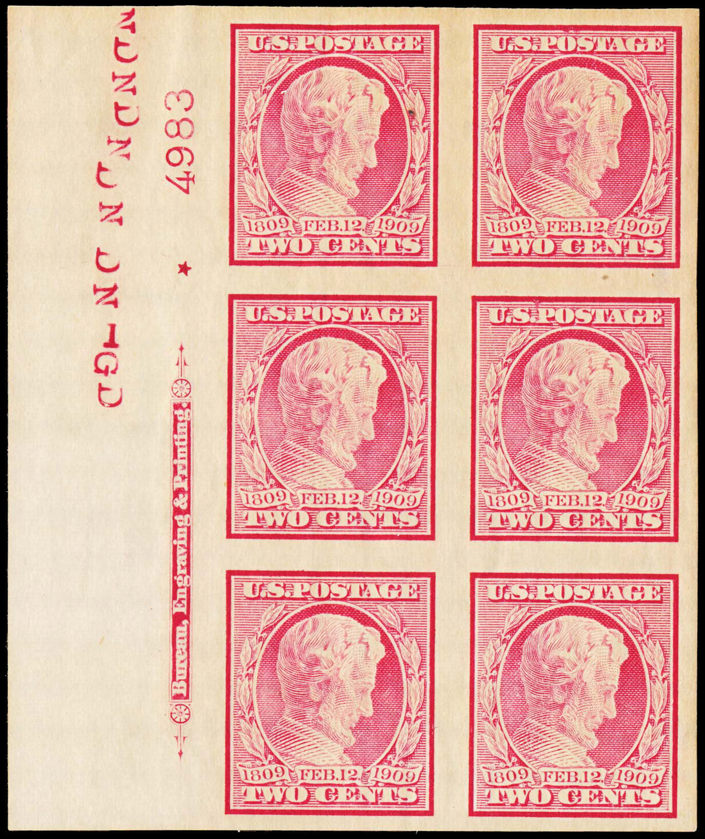 U.S. Plate Blocks 368 Mint (ID # 111146) | United States, General Issue ...