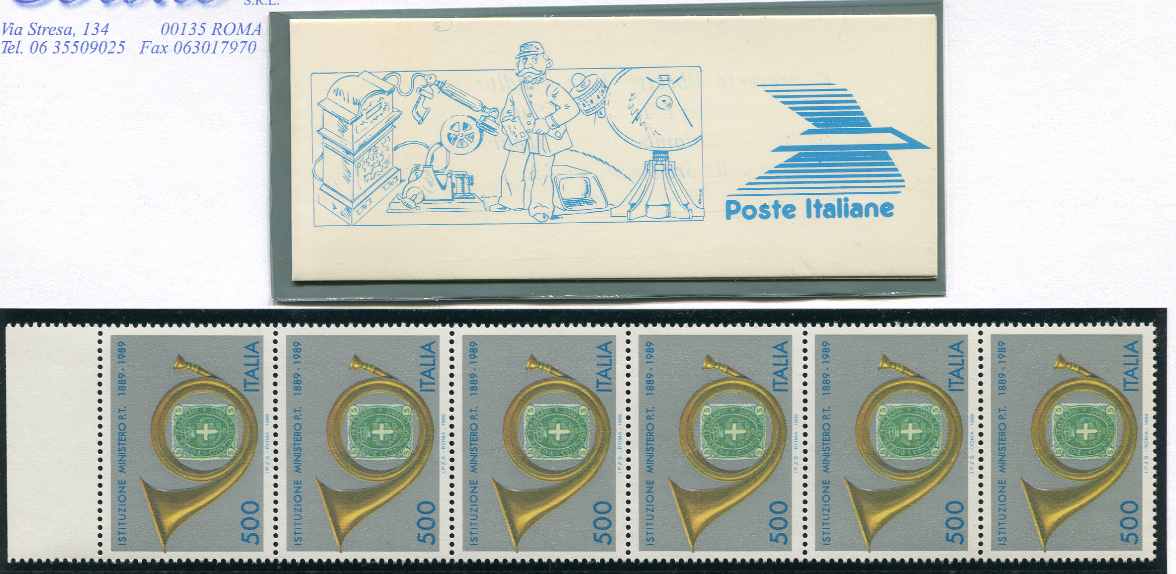 Ministry of Post - Booklet with internal stamps never glued | Europe ...
