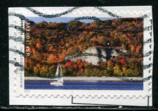 5698d US (58c) Mighty Mississippi SA, used on paper | United States ...