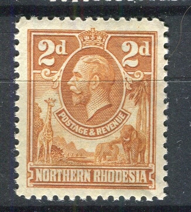 NORTHERN RHODESIA; 1930s early GV pictorial Mint hinged Shade of 2d ...