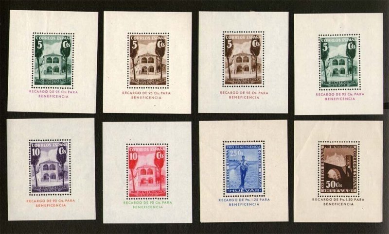 SPAIN 1936 HUEVAR Recargo DE 95 Cts. 2 sets MH | Europe - Spain ...