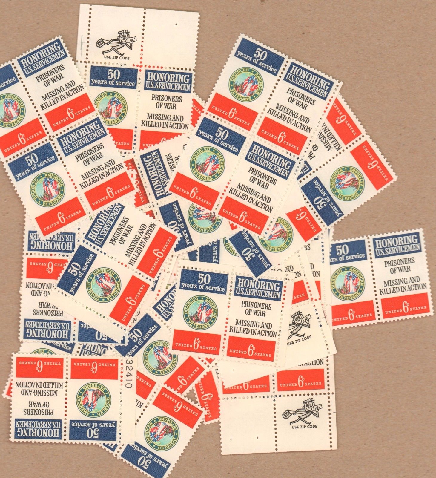 1421-1422 Disabled American Veterans---POW/MIA 100 MNH 6 cents | United ...