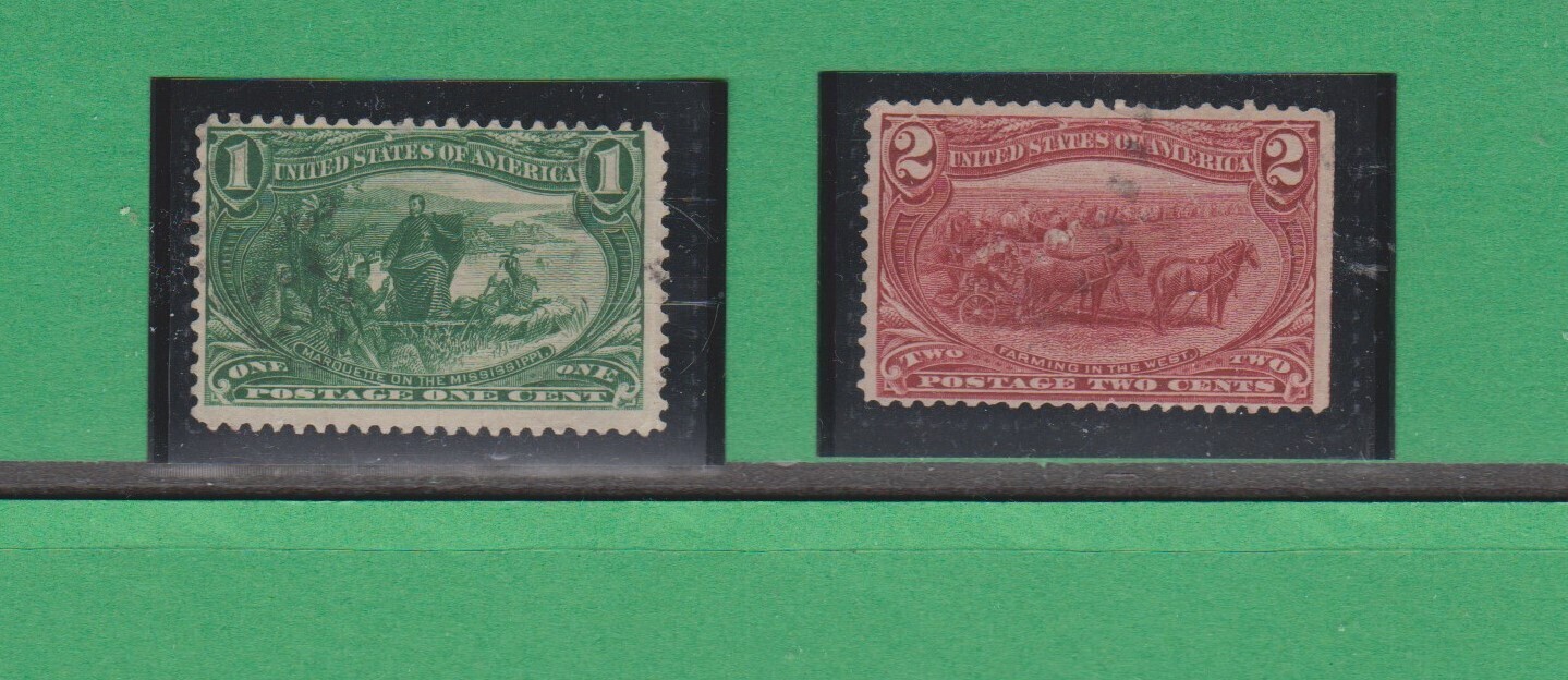 Americas U.S. Postage Stamps #285,286 Marquette & Farming | United ...