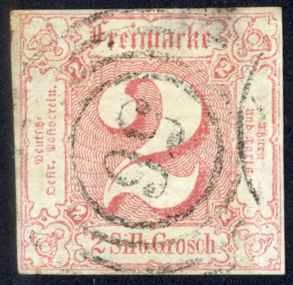 Germany Thurn & Taxis Sc# 11 Used 1859-1860 2sgr Numeral | Europe ...