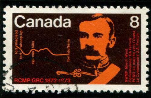 612 Canada 8c RCMP, used | Canada, General Issue Stamp / HipStamp