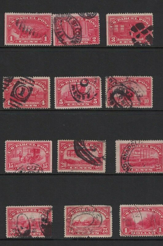Scott Q1 - Q12 - Parcel Post. Set Of 12. Used. #02 Q1s12b | United ...
